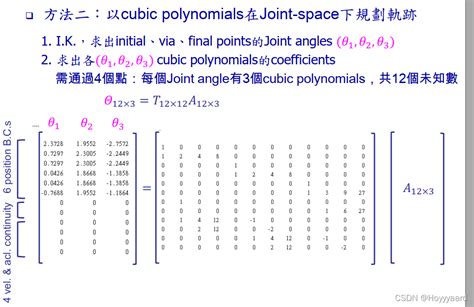 （机器人学导论 运动学）（五）机械臂轨迹规划：三次多项式机器人路径三次多项式规划 Csdn博客