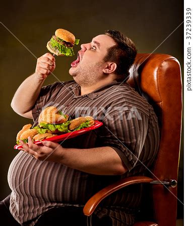 Fat Guy Eating Mcdonalds
