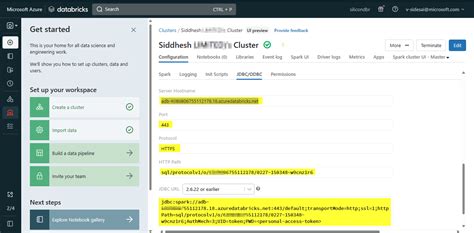 C Connecting To Azure Databricks From ASP NET Using ODBC Driver