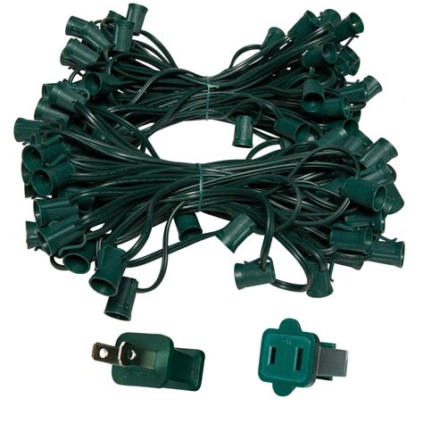 C9 Christmas Lights 119 C9 Commercial Light Stringer Spt2 Green Wire 12 Spacing