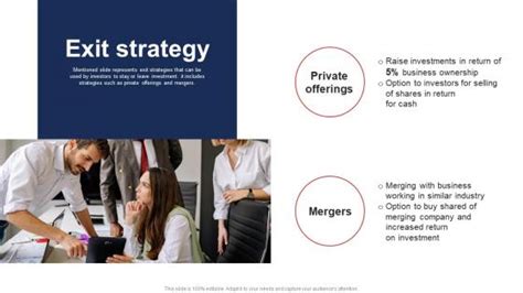 Investor Exit Strategy Examples PowerPoint Presentation And Slides SlideTeam
