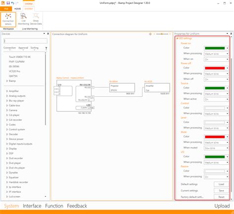 Progress Indication System Busy Biamp Cornerstone
