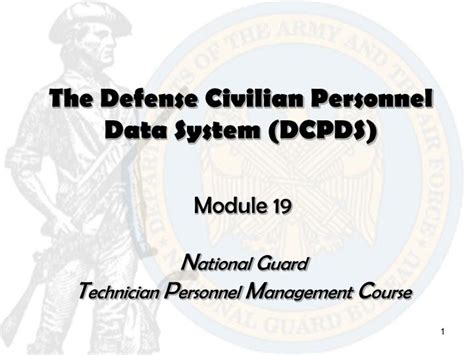 Ppt The Defense Civilian Personnel Data System Dcpds Powerpoint