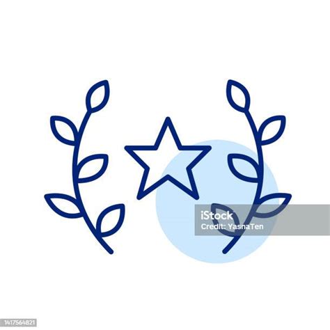 월계관 화환에 별 최고 품질과 성공 픽셀 완벽한 편집 가능한 획 라인 아트 아이콘 1위에 대한 스톡 벡터 아트 및 기타 이미지 1위 개념 경기 스포츠 Istock
