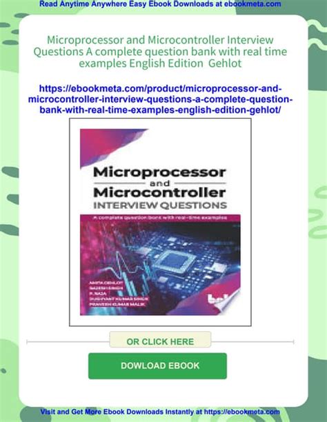 Microprocessor And Microcontroller Interview Questions A Complete