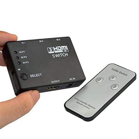 Buy Solix® Intelligent Hdmi Switch Splitter Switcher Box 3 Port 3 In 1 Out Monitor Switch