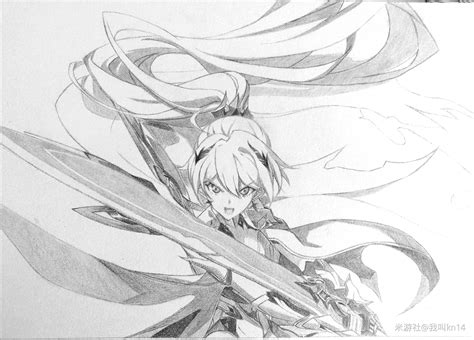 崩坏三素描简笔画 崩坏三简笔画 伤感说说吧