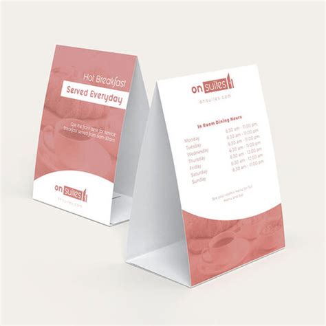 Table Tents Myperfectpack