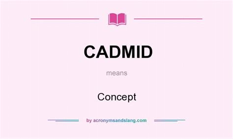 Cadmid Concept In Undefined By