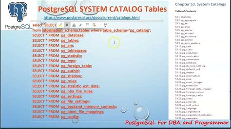 postgresql dba day10 postgresql useful pg catalog tables and psql