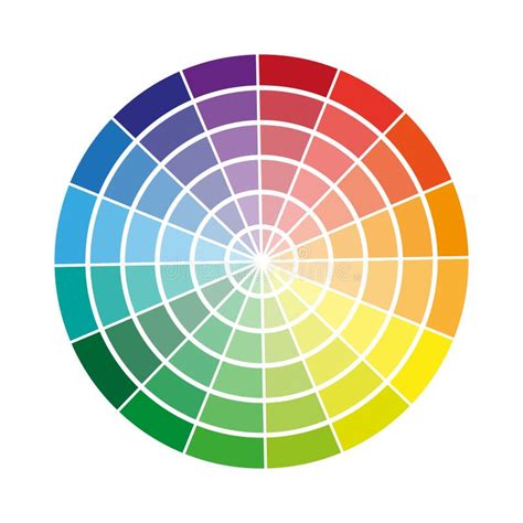 Colorful Spectrum Circle Concentric Gradient Rings Artistic Color