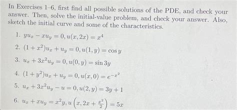 solved in exercises 1 6 first find all possible solutions