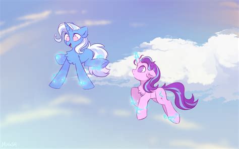 Starlight Glimmer And The Great And Powerful Trixie Drawn By Mirtash