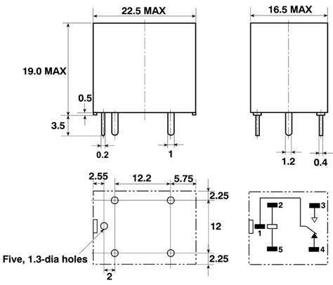 G5le 1 E Dc5 Omron Relé De Alta Frecuencia Con Enclavamiento Omron