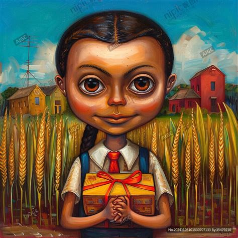 Ai创作图农村姑娘插画 农家女孩插画 女孩抱稻子 写实人物插画 卡通农家小女孩 抱稻穗的女孩 村姑形象绘画 拿稻子的女孩 数字肖像插画 农家小女孩卡通 插画农村 卡通农村姑娘 农家娃娃插画