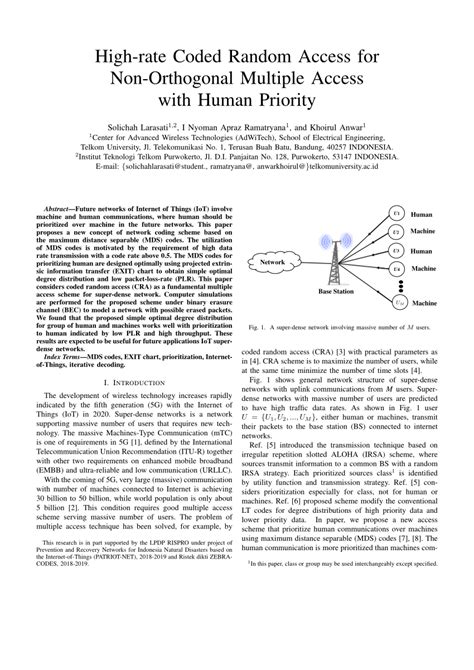 Pdf High Rate Coded Random Access For Non Orthogonal Multiple Access