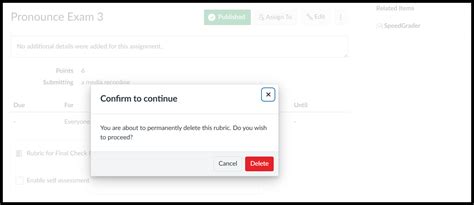 Deleting A Rubric From An Assignment Instructure Community 634562