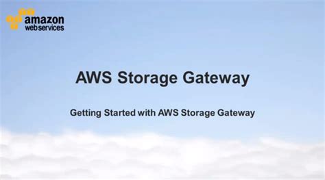 Aws Storage Gateway Hybrid Storage Integration에 대하여