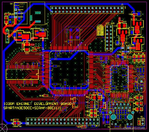 基于xilinx spartan3 s3e250e 88e1111设计千兆以太网应用开发板 硬件设计（原理图 pcb） csdn博客