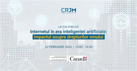 Lecția Publică „internetul în Era Inteligenței Artificiale Impactul