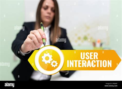 Text Caption Presenting User Interaction Word For How The Customer Acts On The System And Vice