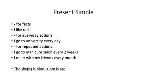 Present Simplepptx Present Simple Structure Ppt