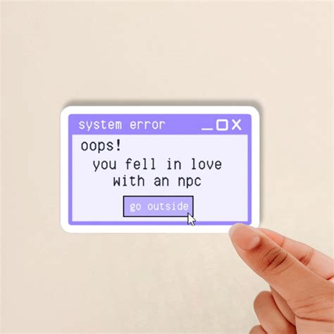 Error Pop Up Window Sticker Dnd Sticker Funny Rpg Sticker Video Game Sticker Nerdy Sticker