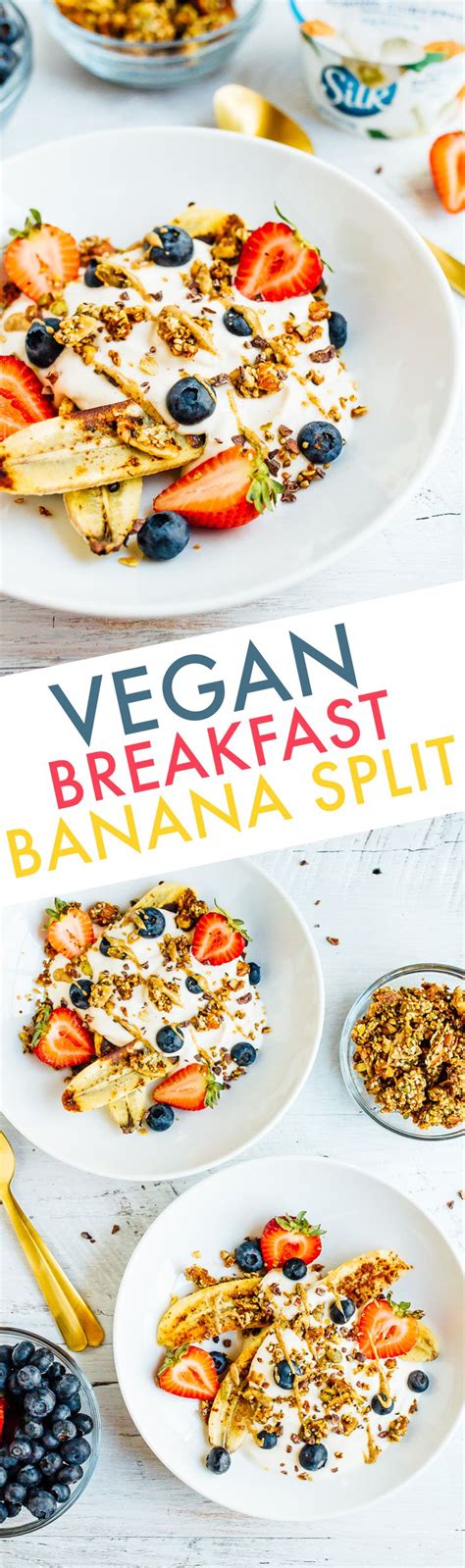 Vegan Banana Split Breakfast Recipe Banana Split Gluten Free Recipes For Breakfast Vegan