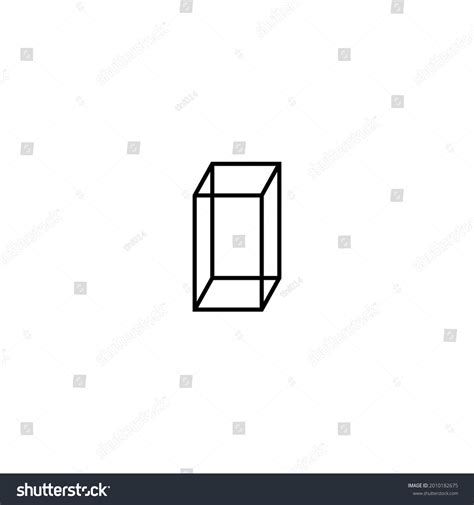 3d Parallelepiped Shape Abstract Icon Vector Stock Vector Royalty Free 2010182675 Shutterstock