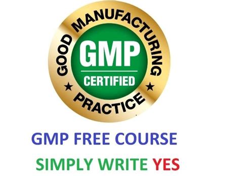 Gmp Free Course With Eu Approved Certification🔗🎯 Good Manufacturing Practice Gmp
