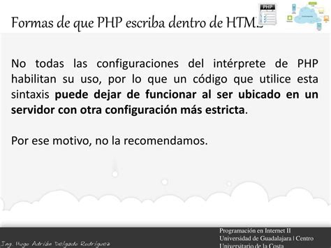 PPT Formas De Que PHP Escriba Dentro De HTML PowerPoint Presentation ID