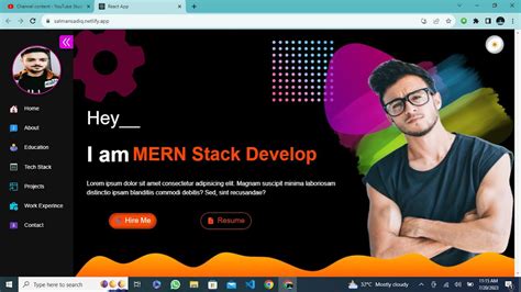 Create Portfolio Website Using Mern Stack Reactjs Mern Masterjs Cod Viral Youtube