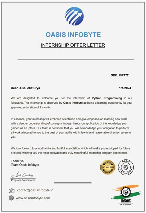 Internshipjourney Learningandgrowing Oasisinfobyteexperience