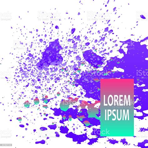 네온 폭발 페인트 홀로그램 튀기지 예술 커버 디자인 유체 블루 그라데이션 먼지 스플래시 질감 배경입니다 유행 창조적인 서식 파일 벡터 보고서 카탈로그 책자 플라이어 제품