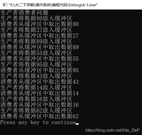 2020 10 29 实验四 进程同步与通信 进程同步实验心得 csdn博客