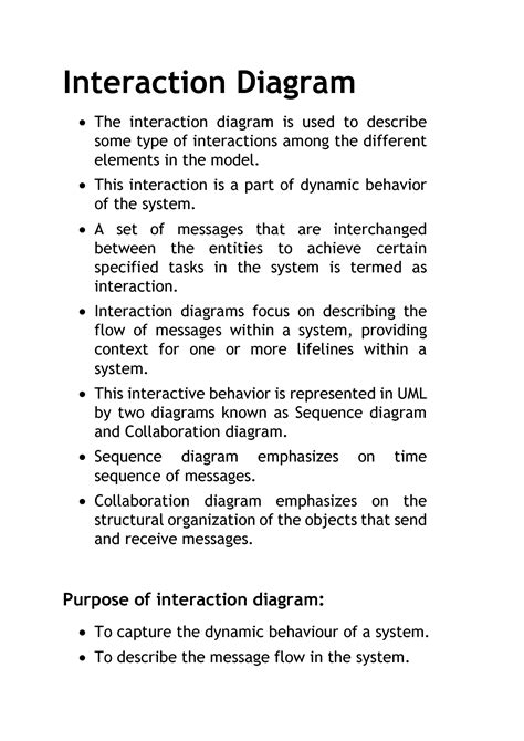 Solution Interaction Diagram Studypool