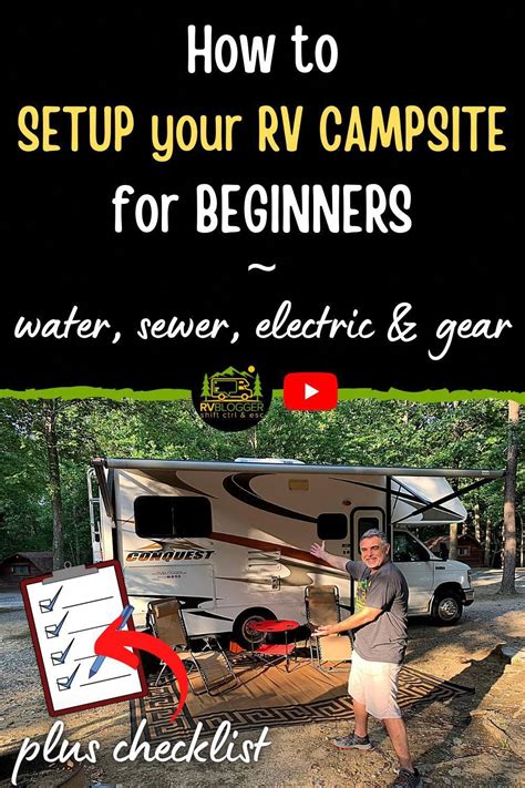How To Setup Your Rv Campsite For Beginners Water Sewer Electric And Gear Plus Newbie Checklist