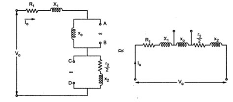 Equivalent Circuit Of Single Phase Induction Motor Theory Circuit Diagram