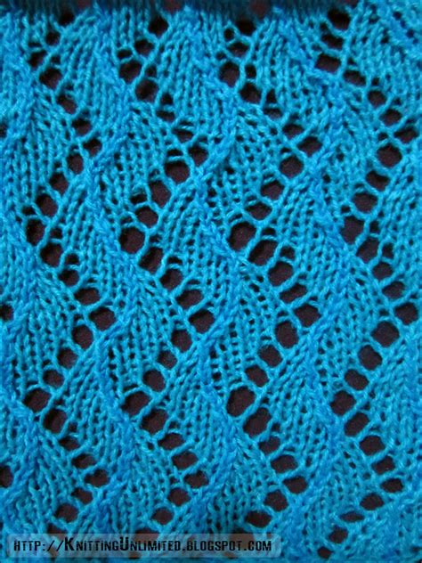 Lace Knitting Pattern 19 Zig Zag Stitch 3 Knitting Unlimited