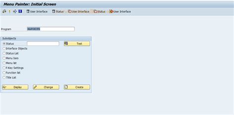 SE41 SAP Tcode Menu Painter