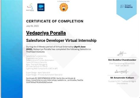 Salesforce Supported Virtual Internship Smartinternz Salesforce Skilledonsalesforce