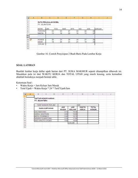 Tutorial Microsoft Excel2007 Pdf