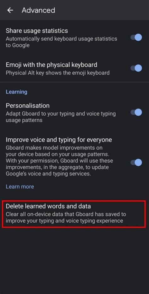 How To Clear Or Delete Keyboard History On Android TechCult