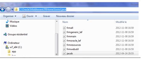 Configuration De La Bibliothèque Webutil Avec Oracle Forms 11g
