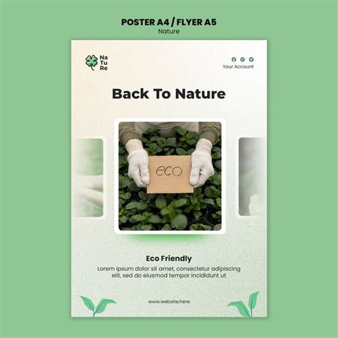 Free Psd Flat Design Nature Template