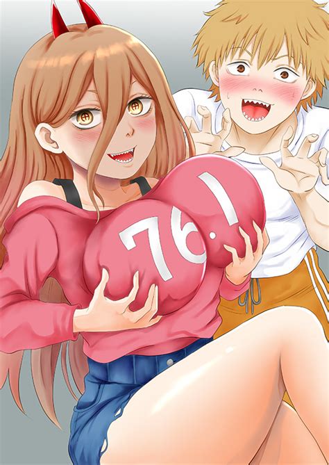 Rule 34 1boy 1girls Big Breasts Blonde Hair Chainsaw Man Denji