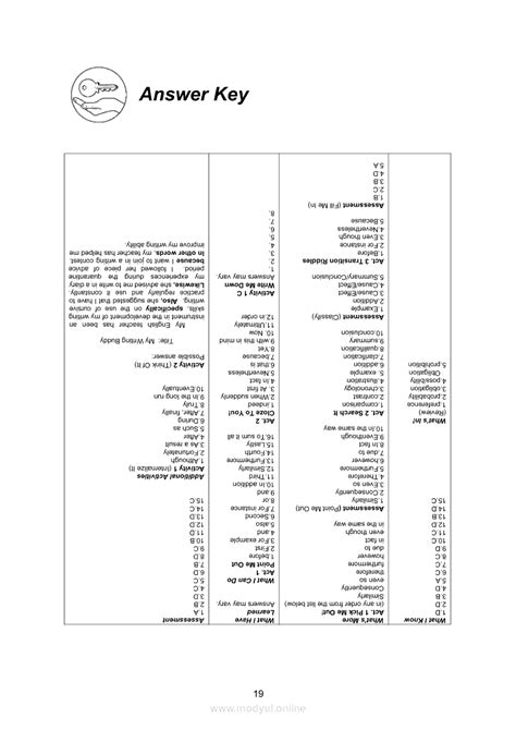 English 8 Module 4 Using Transition Signals Grade 8 Modules