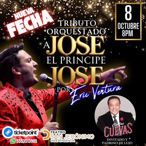 Eric Ventura Rinde Homenaje A José José En El Teatro San Jerónimo Con