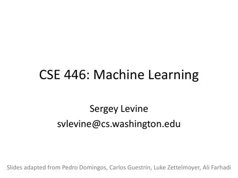 Machine Learning Course Introduction Cse