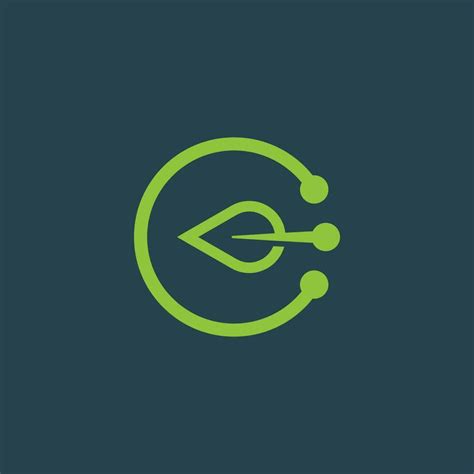 Letter C Leaf Network Technology Logo 31975982 Vector Art At Vecteezy